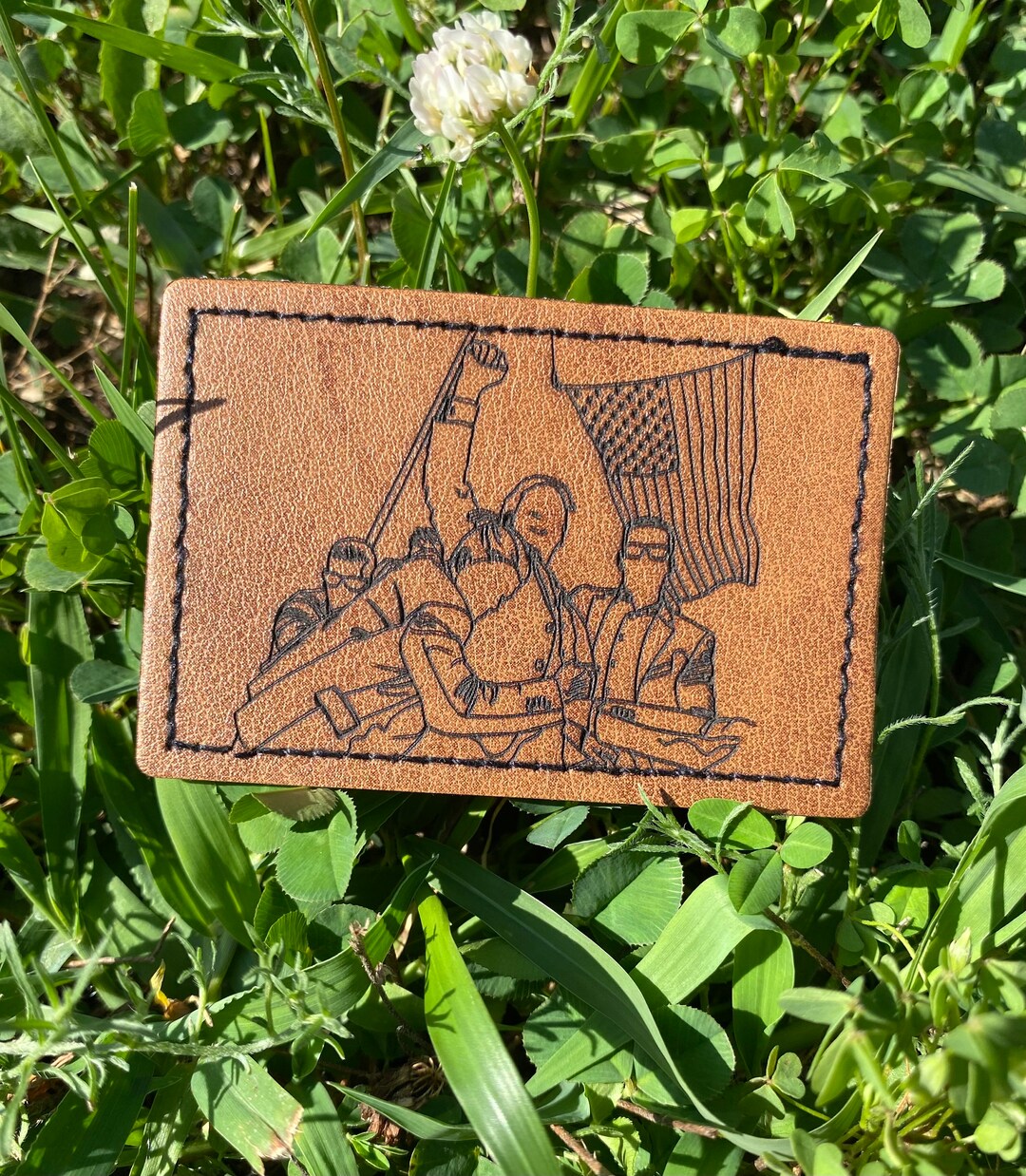 Laser Engraved Patriotic Donald Trump Leather Patch for Hats, Bags ...