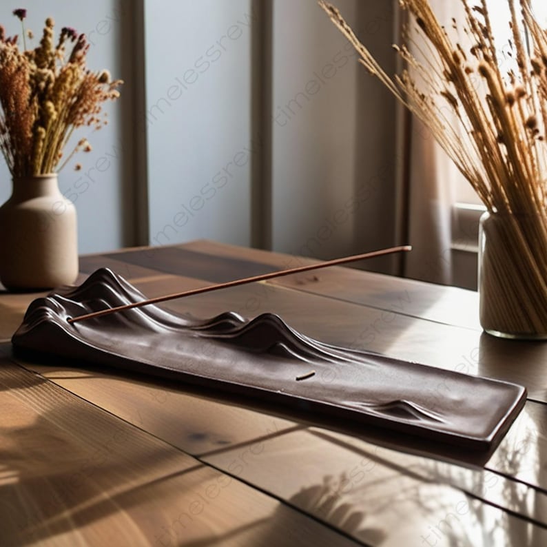 Handmade Mountain Incense Holder, Colourful Minimalist Elegant Artisan ...