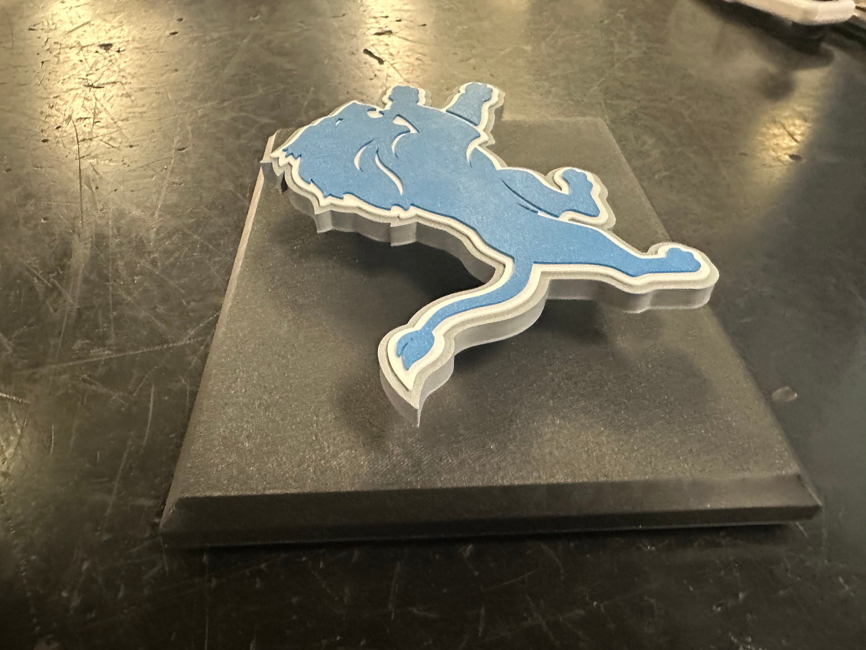 Detroit Lions Floating Logo 3D Printed - Etsy