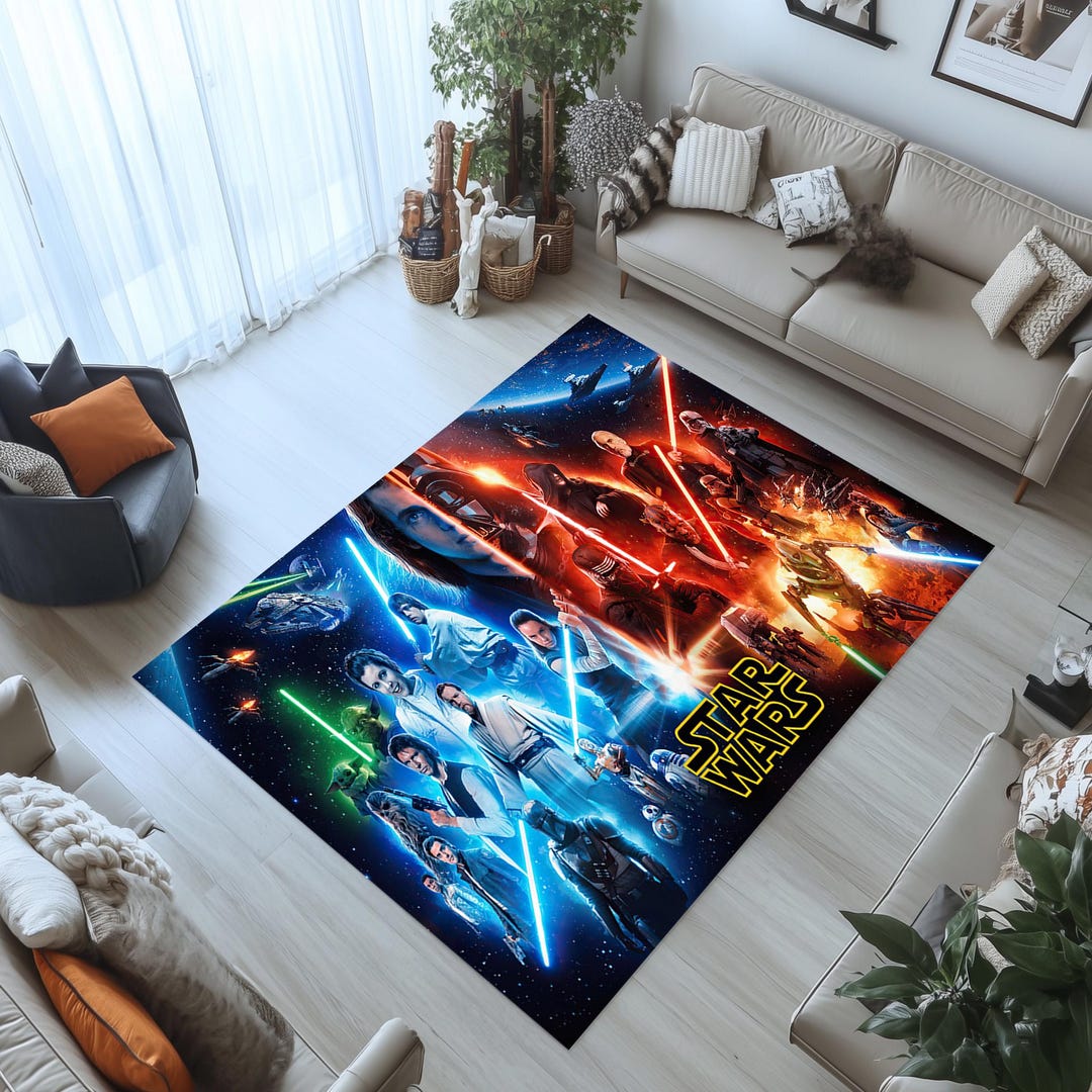 Star Wars Rug,starwars Rug,starwars Boys Girls Room Rug,kids Room Decor ...