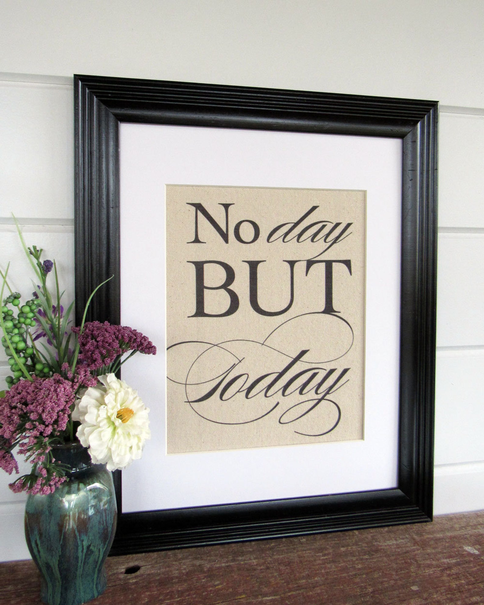 RENT NO Day But TODAY burlap or canvas art print | Etsy