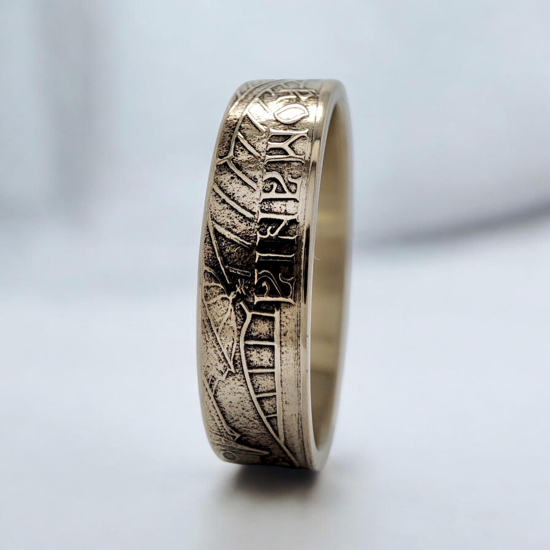 Romania Coin Ring, Romania Woman Ring, Ring for Man Romania, Coin Ring ...