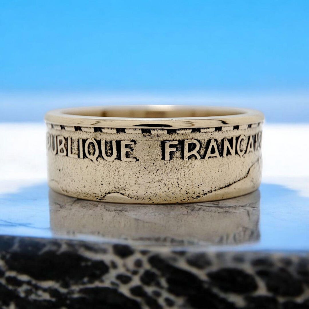 France Ring, Coin Ring France, Vintage France Ring, Woman France Ring ...