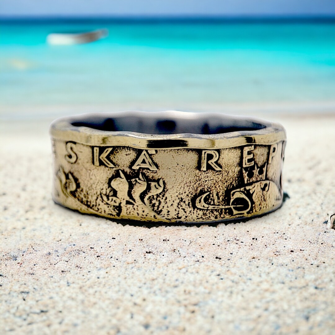 Vintage Czech Ring, Czech Ring, Czech Coin Ring, Antique Czech Ring ...