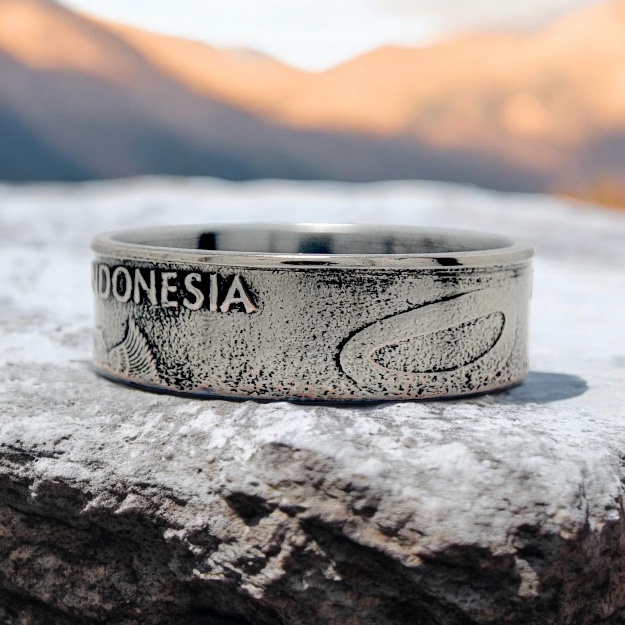 Indonesia Ring for Man, Indonesia Coin Man Ring, Indonesia Crest Ring ...