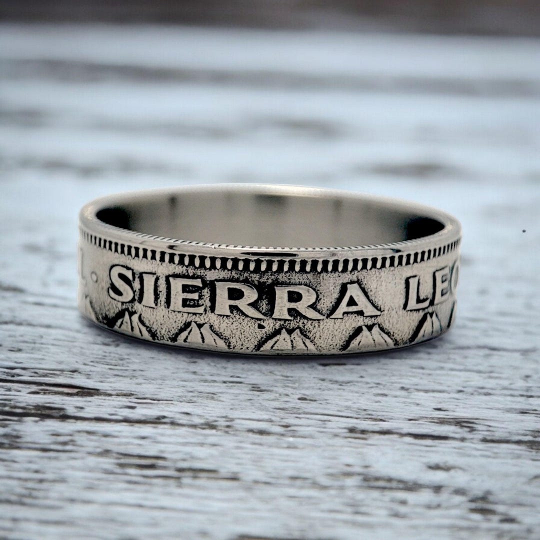Sierra Leone Coin Ring, Sierra Leone Ring, Sierra Leone Ring Women, Man ...