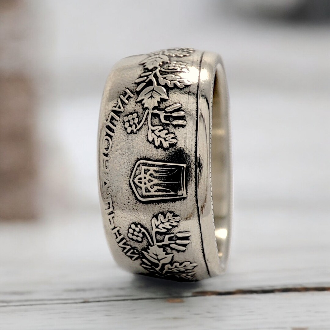 Coin Ring Ukraine, Male Ring Ukraine, Woman Ring Made in Ukraine ...