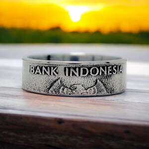 Indonesia Ring for Man, Indonesia Coin Man Ring, Indonesia Crest Ring ...