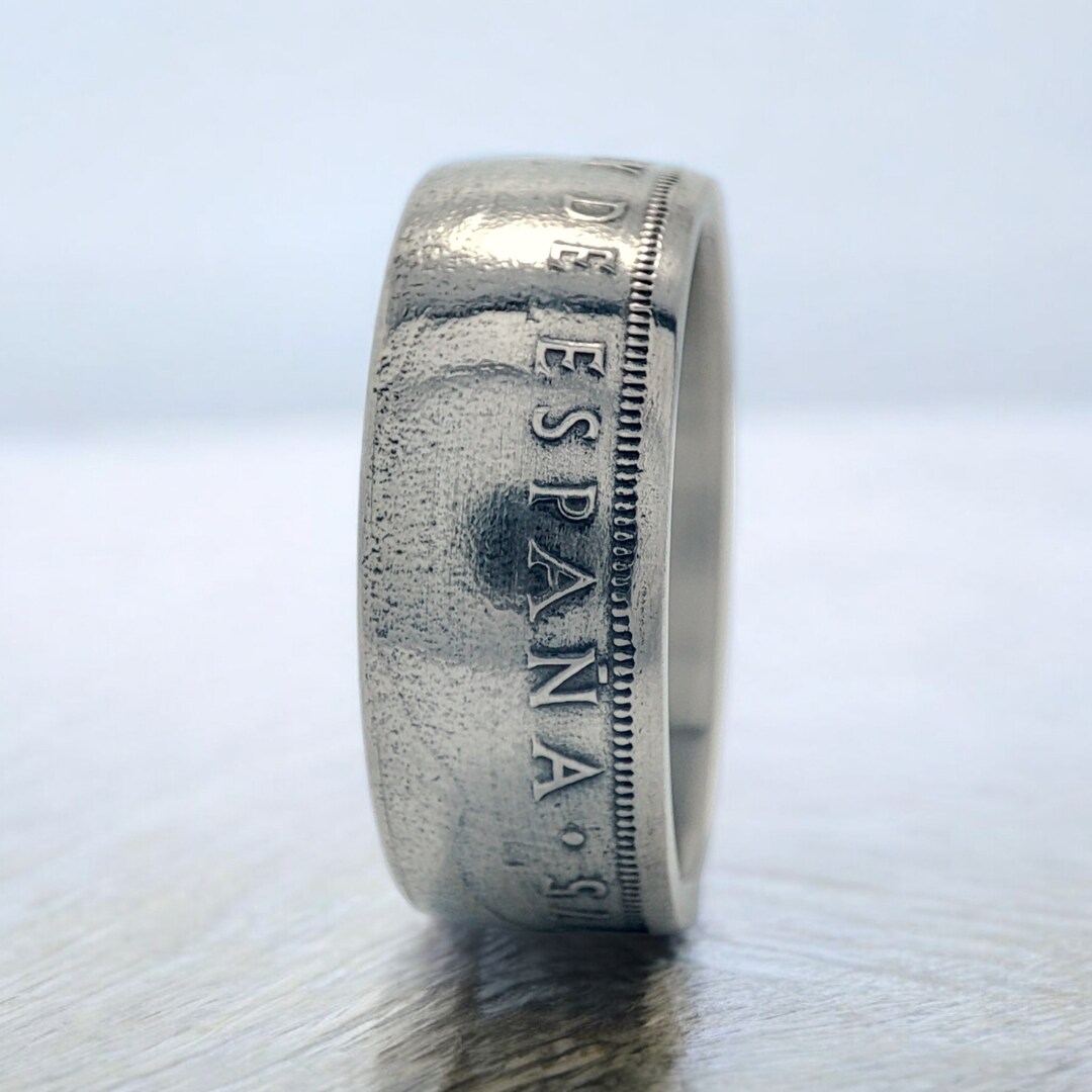 Man Spain Coin Ring, Unique Spain Ring Man, Vintage Coin Ring Spain ...
