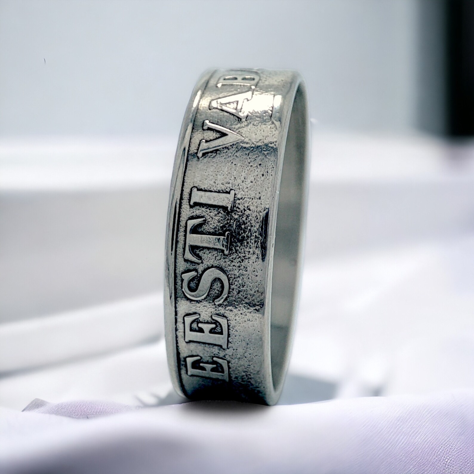 Coin Ring Estonia, Estonia Money Ring, Estonia Ring for Woman, Man Ring ...