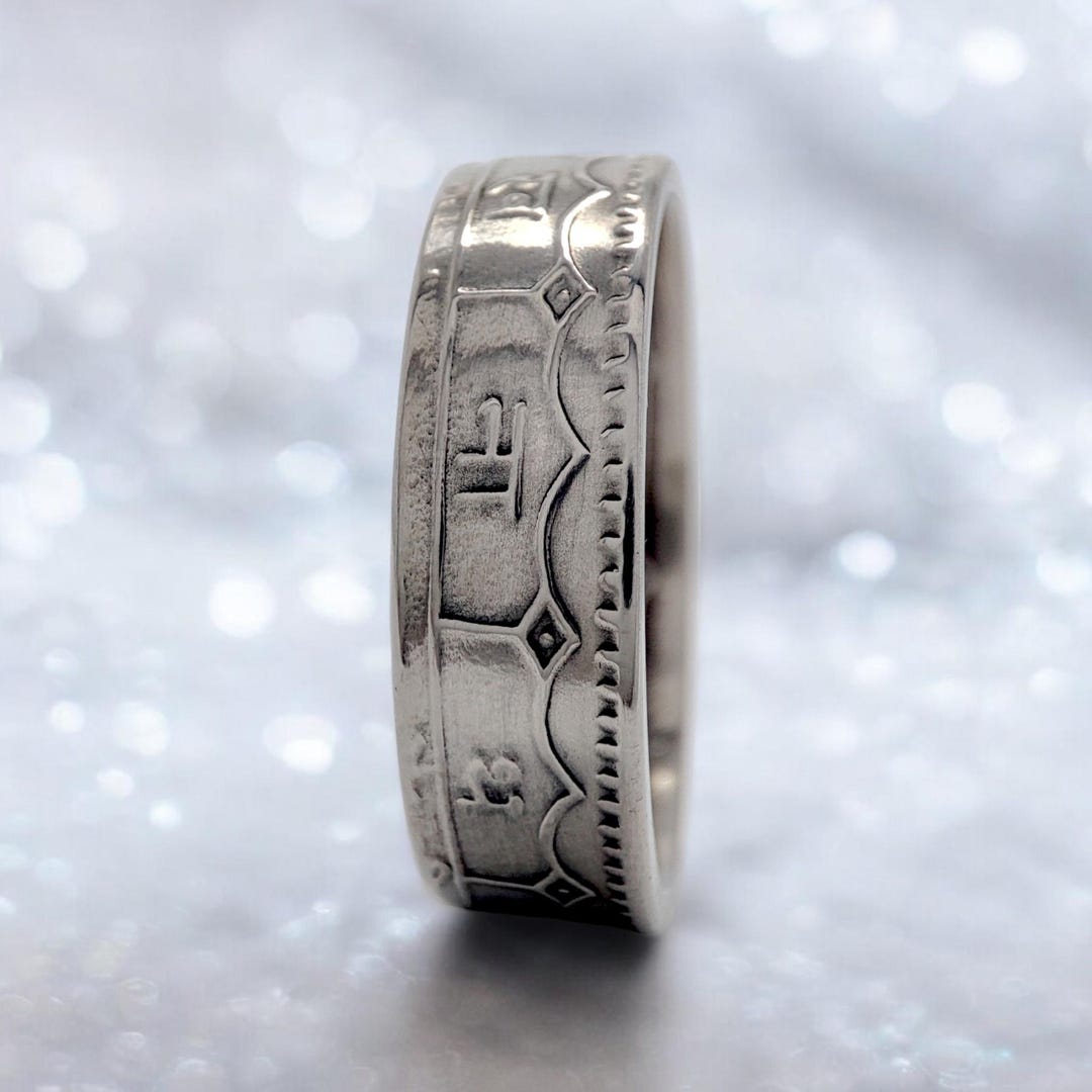 Man Coin Ring Nepali, Ring for Man Nepal, Ring Nepal, Vintage Nepal Man ...