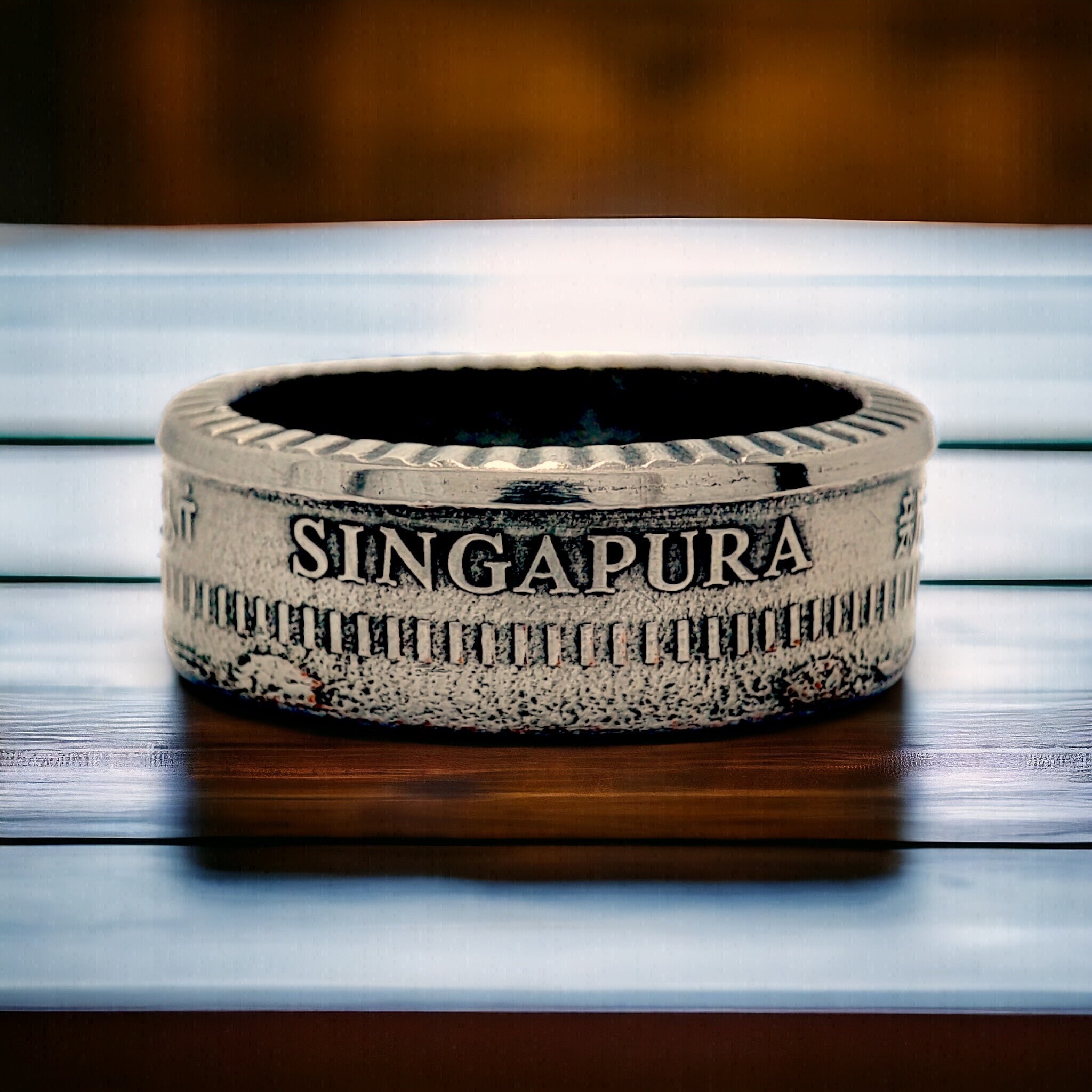 Coin Ring Singapore, Vintage Singapore Ring, Singapore Ring, Singapore ...