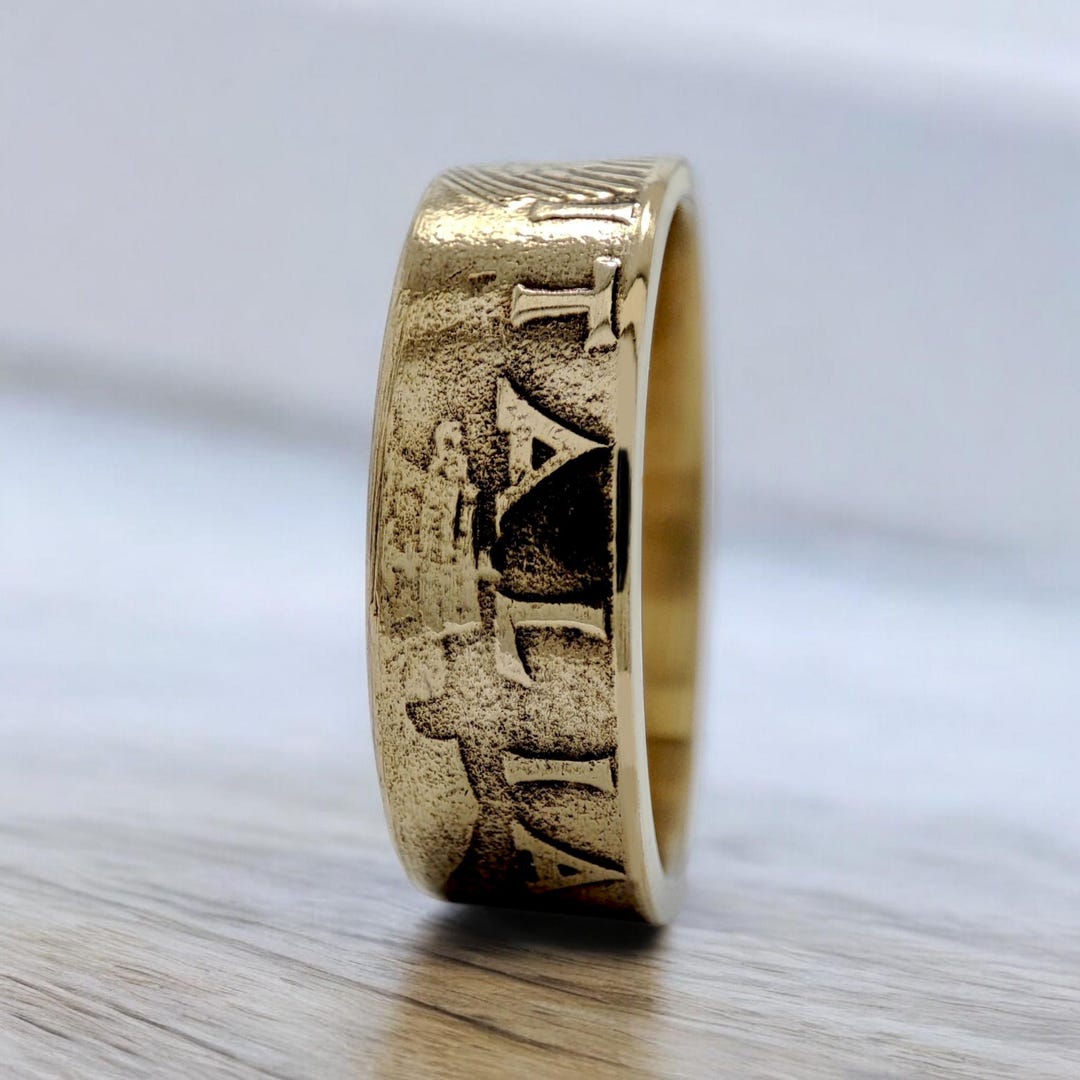 Man Italy Coin Ring, Italy Made Woman Ring, Ring From Italy, Italy Lira ...
