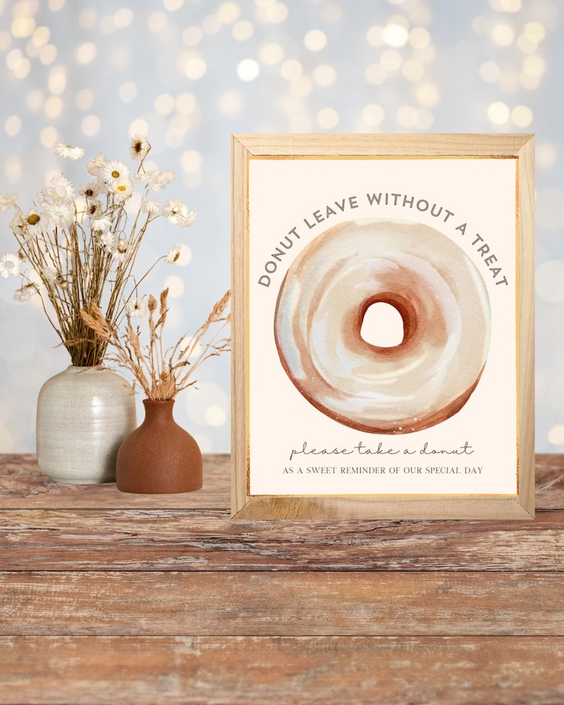 Donut Leave Without a Treat - Printable Favor Sign - Instant Download ...