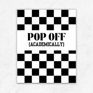 Retro Gen-z Motivational Classroom Posters: Black & White Middle and ...