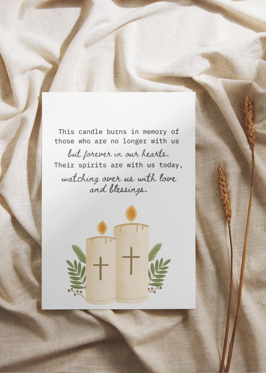 Religious Wedding Memory Candle | in Loving Memory | 8x10 Digital ...