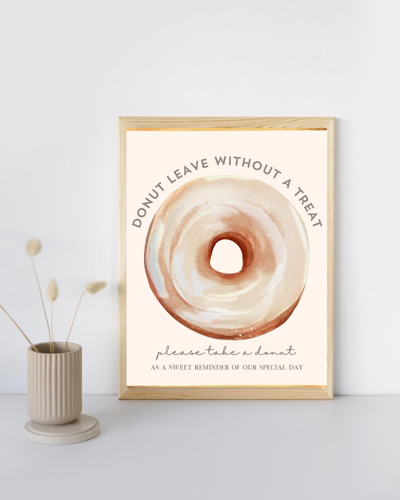 Donut Leave Without a Treat - Printable Favor Sign - Instant Download ...