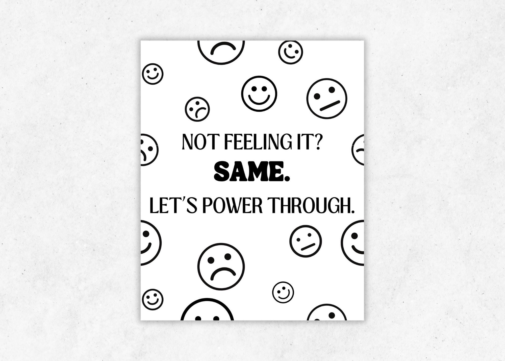 Retro Gen-z Motivational Classroom Posters: Black & White Middle and ...