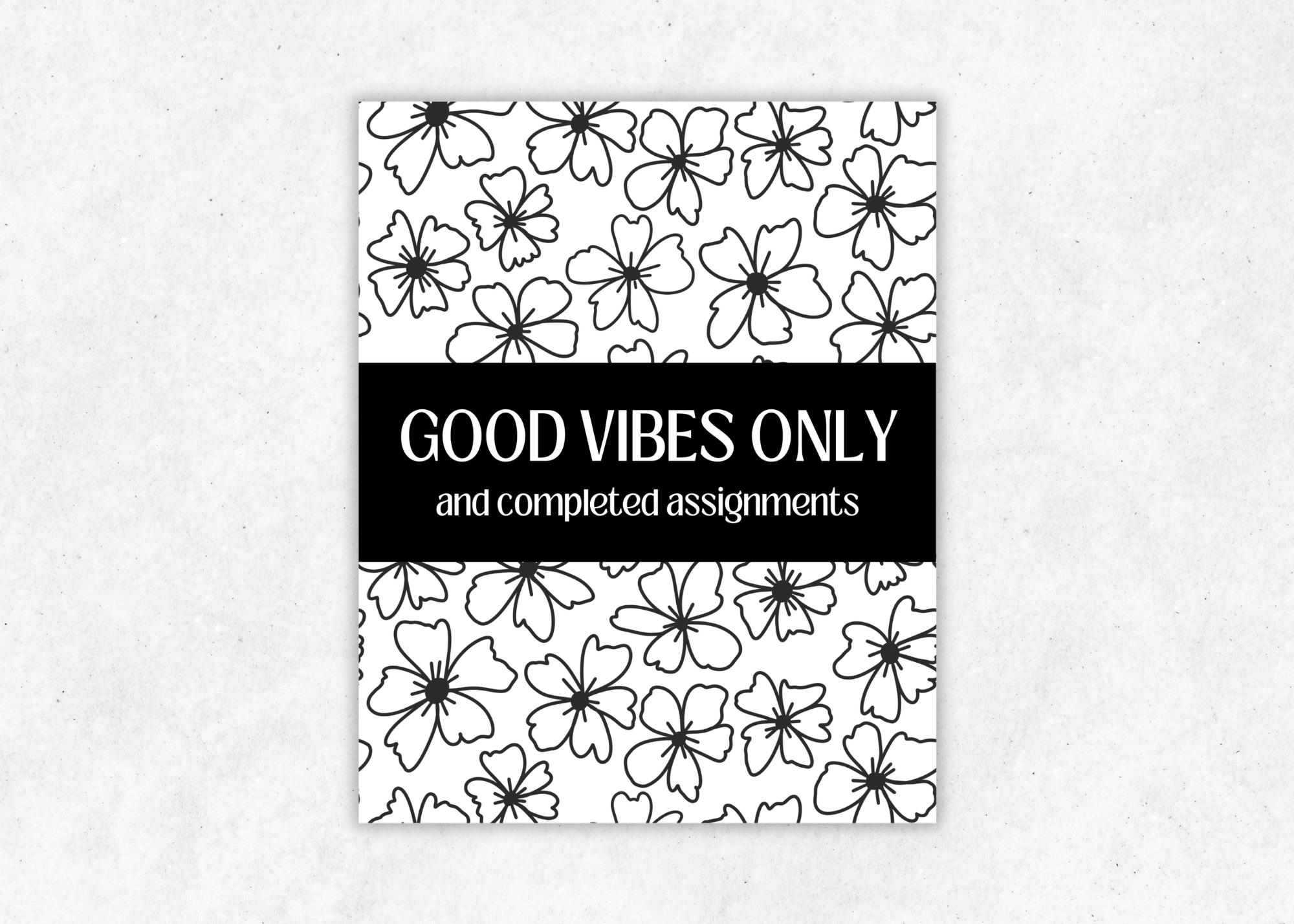 Retro Gen-z Motivational Classroom Posters: Black & White Middle and ...
