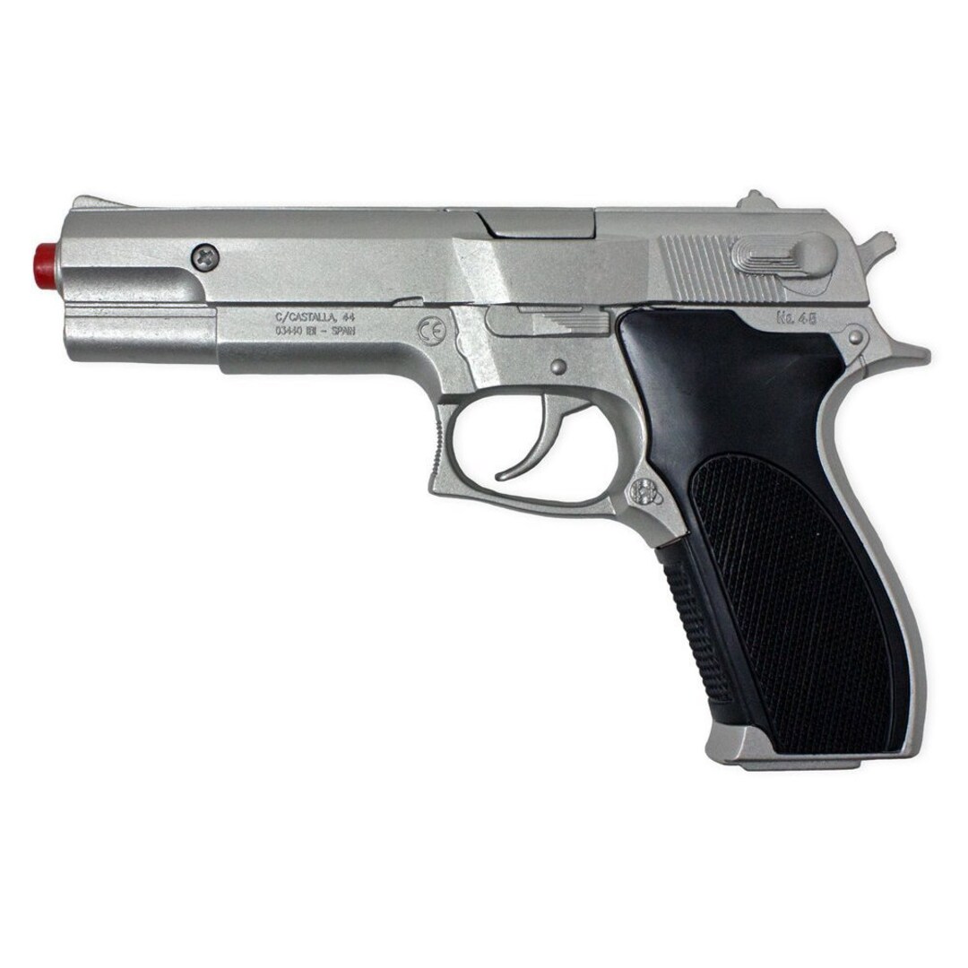 Realistic Metal Percussion Toy Rifle for Kids 8-shot Police Cap Gun ...