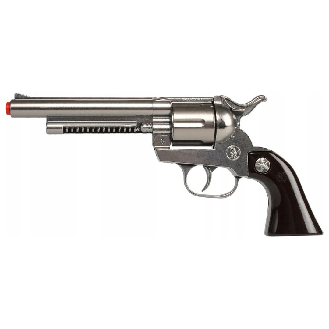 Metal Cowboy Cap Gun Revolver 12-shot High-quality Toy Gun for Kids ...