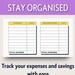 Ultimate 1000 Tracker Printable Budget Planner With Progress Bar ...