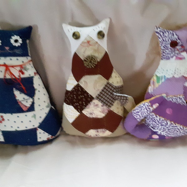 Patchwork Cats - Etsy