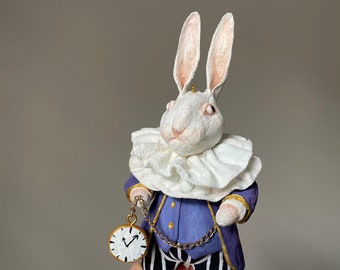 Vintage Handmade Christmas Gnome Ornament Collectible Spun Cotton Wool ...