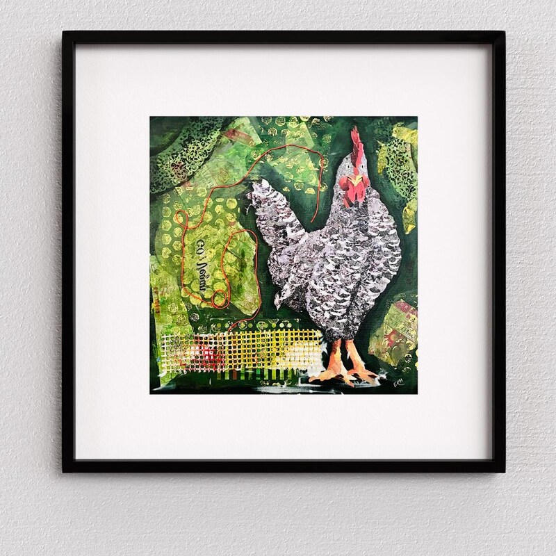 Chicken Collage - Etsy