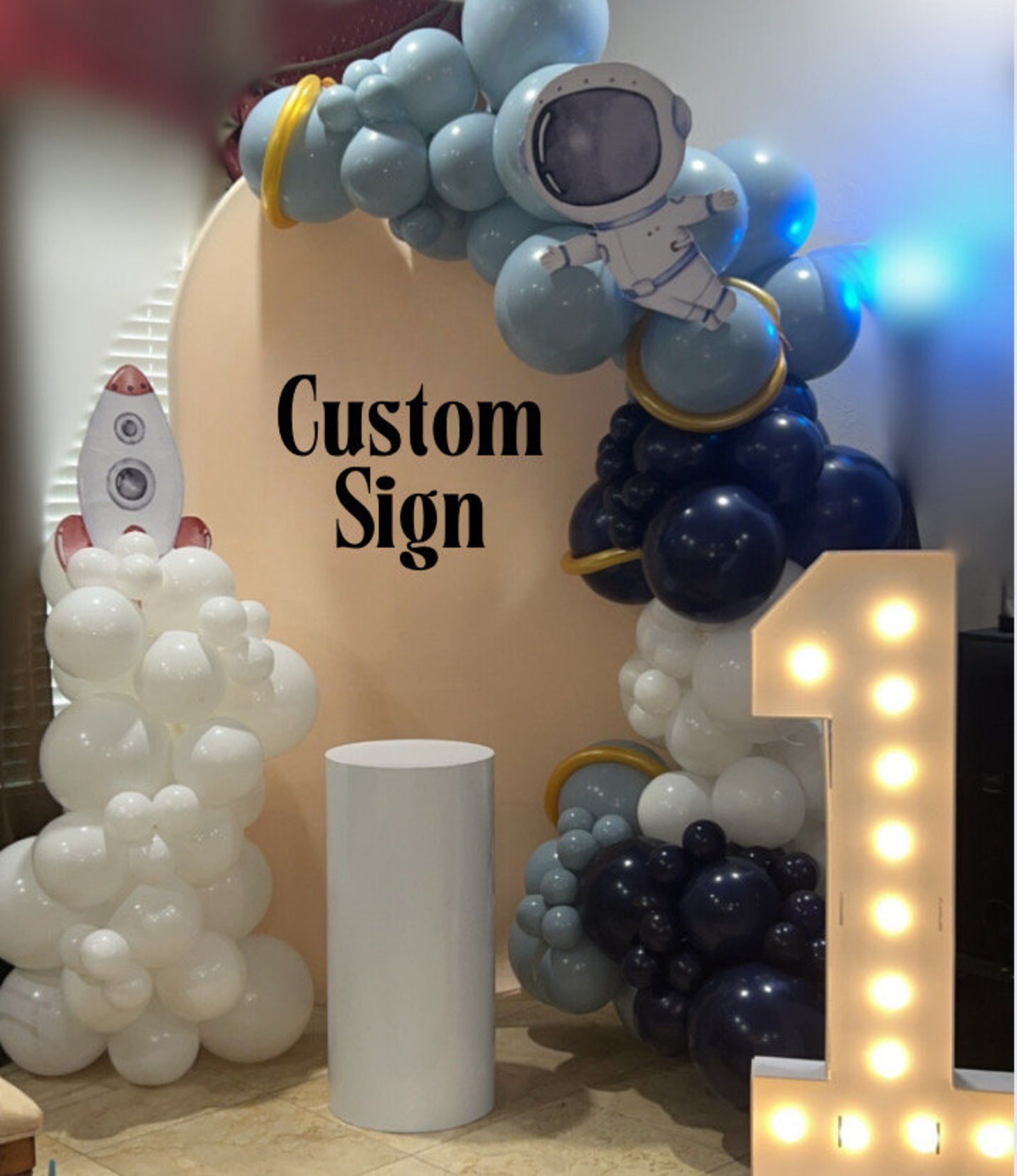 Custom Party Backdrop Sign Party Sign Decal Custom Sign - Etsy