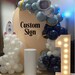 Custom Party Backdrop Sign Party Sign Decal Custom Sign - Etsy