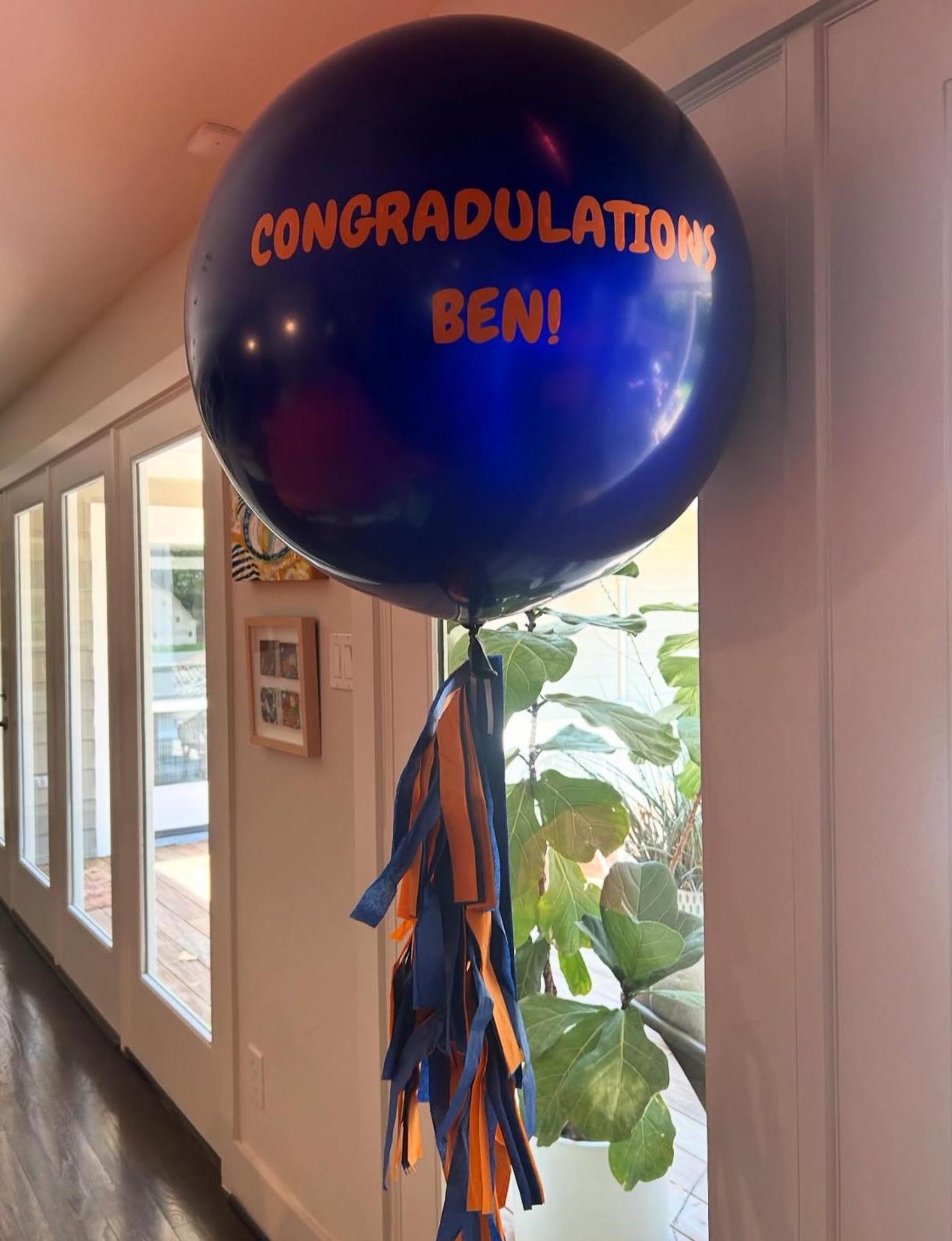 Personalized Jumbo Balloon With Custom Script & Tassel - 3 FT - Etsy
