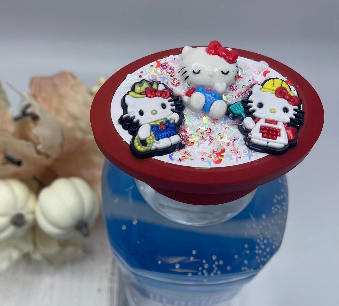 BPA Free, Easy Grip Hello Kitty Bottle Cap, Identify Bottle Cap Cover ...