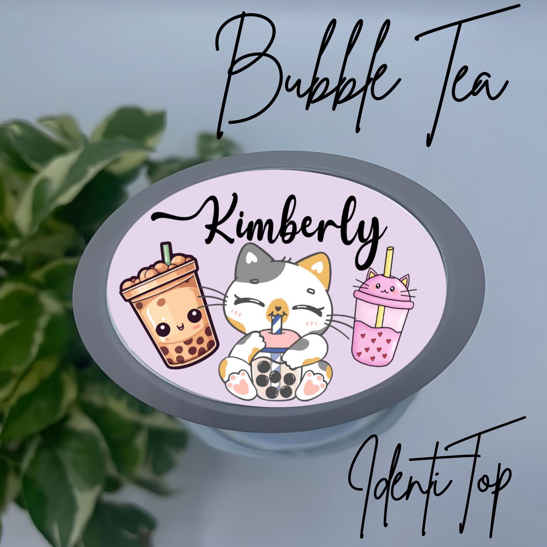 Bubble Tea Time, Bubble Tea, Easy Grip Career Title Bottle Cap ...