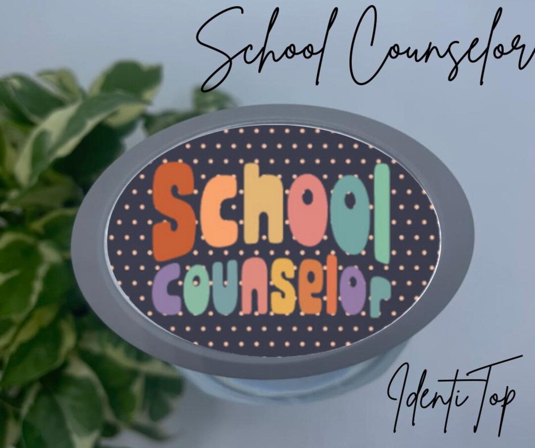 School Counselor, Easy Grip Career Title Bottle Cap Protector for ...