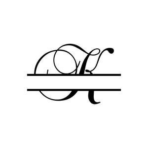 Split Monogram SVG/EPS/PNG, Family Monogram Svg,, Font Svg, Wedding ...