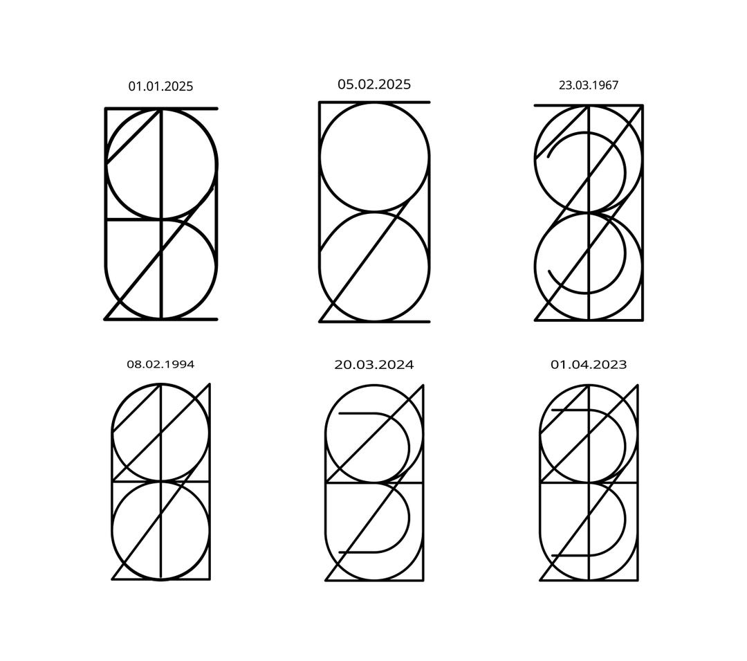 Special Date Logo, Wedding Date Monogram, Anniversary Gift, Birth Time ...