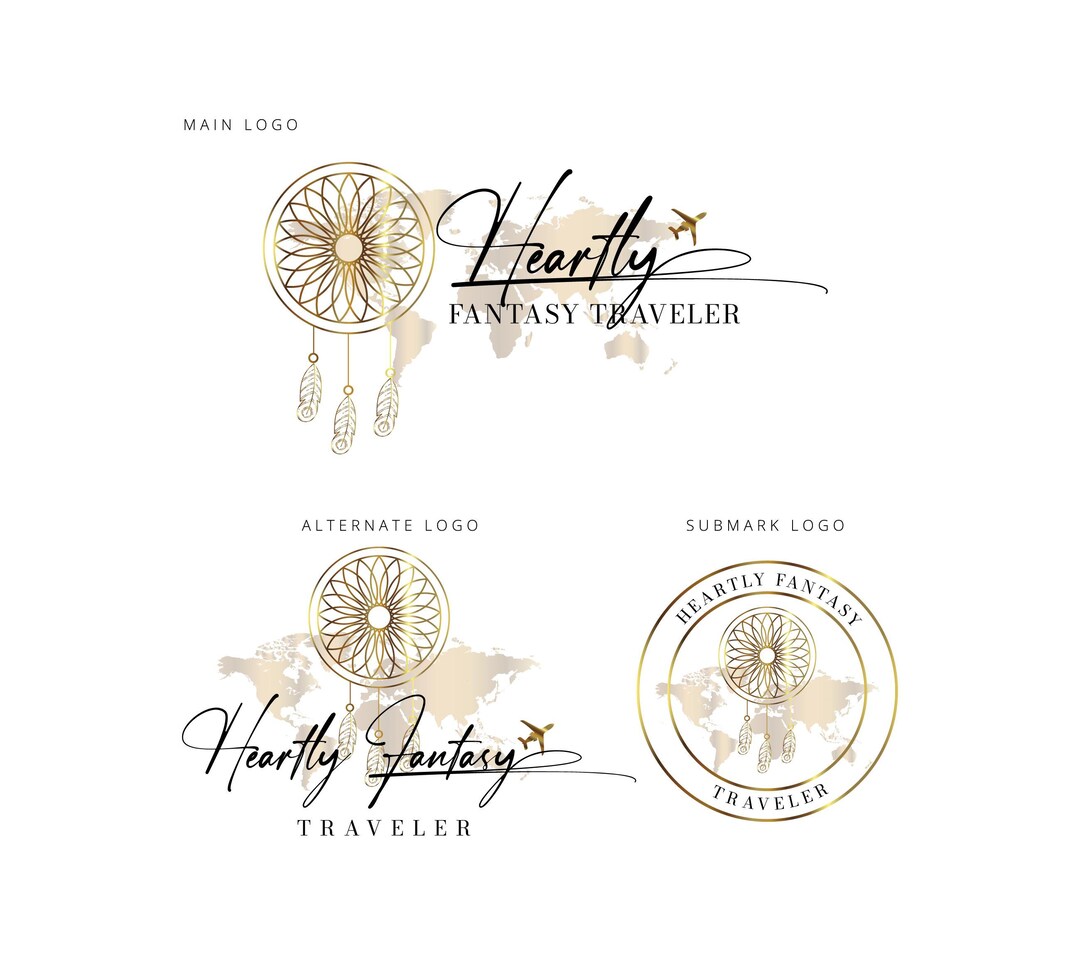 Modern Travel Logo, Gold Travel Logo Design, Travel Business Logo ...