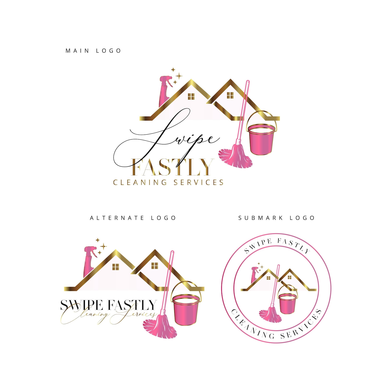House Cleaning Logo Design, Cleaning Logo, Premade Logo Template ...