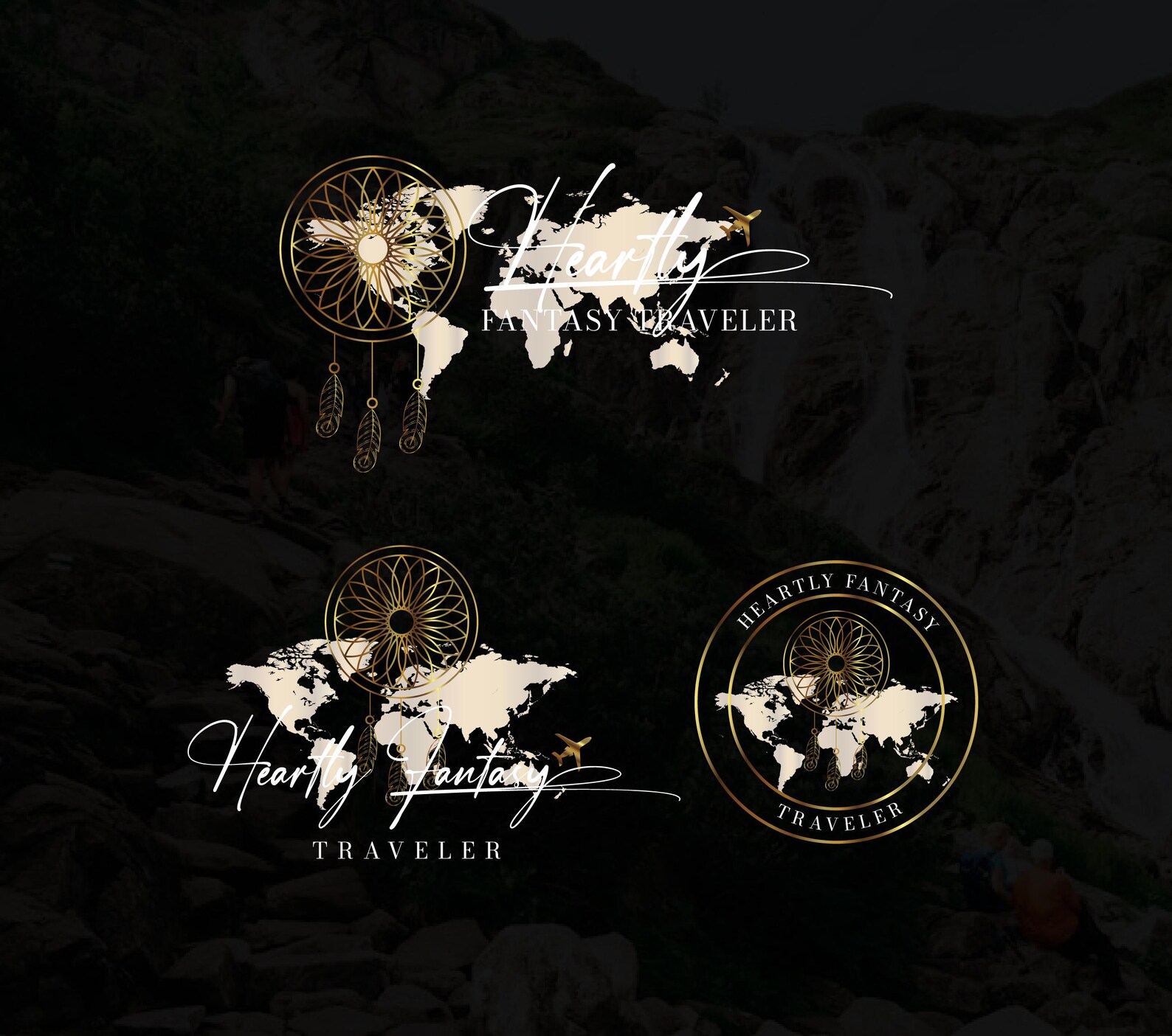 Modern Travel Logo, Gold Travel Logo Design, Travel Business Logo ...