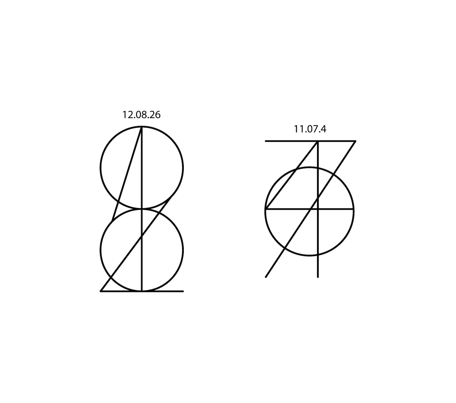 Special Date Logo, Birth Time Logo Tattoo, Wedding Date Monogram ...