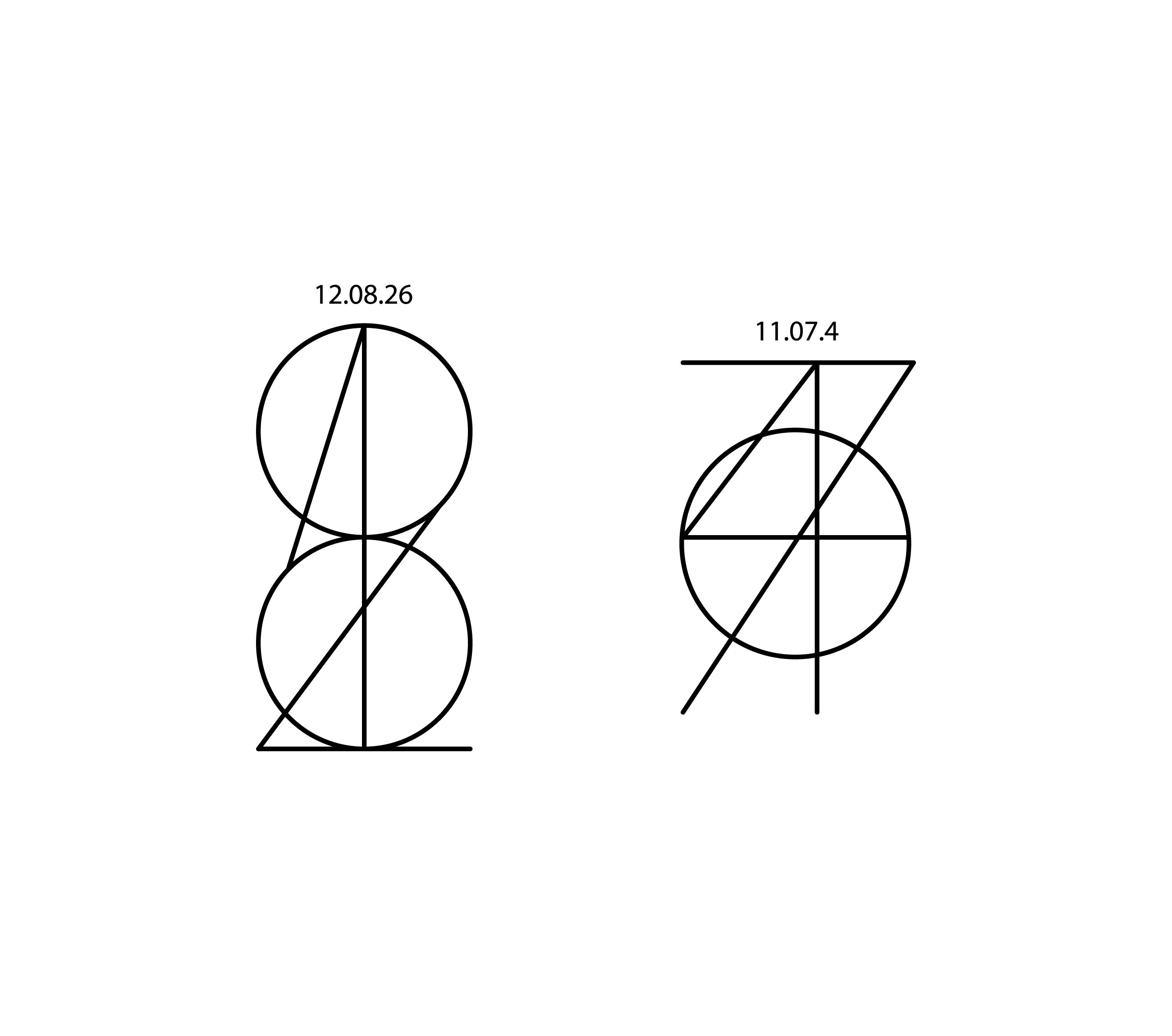 Special Date Logo, Birth Time Logo Tattoo, Wedding Date Monogram ...