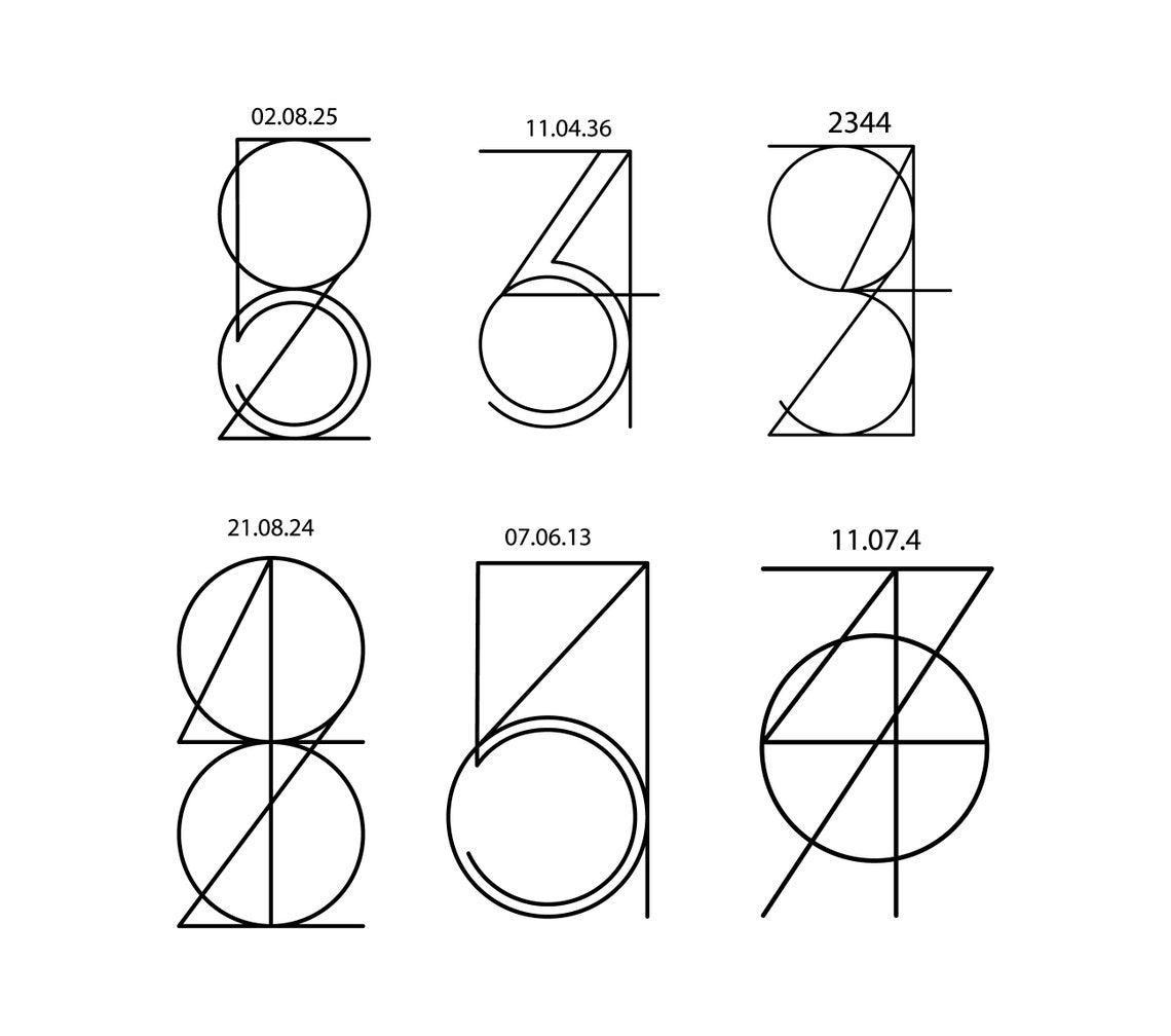 Special Date Logo, Birth Time Logo Tattoo, Wedding Date Monogram ...