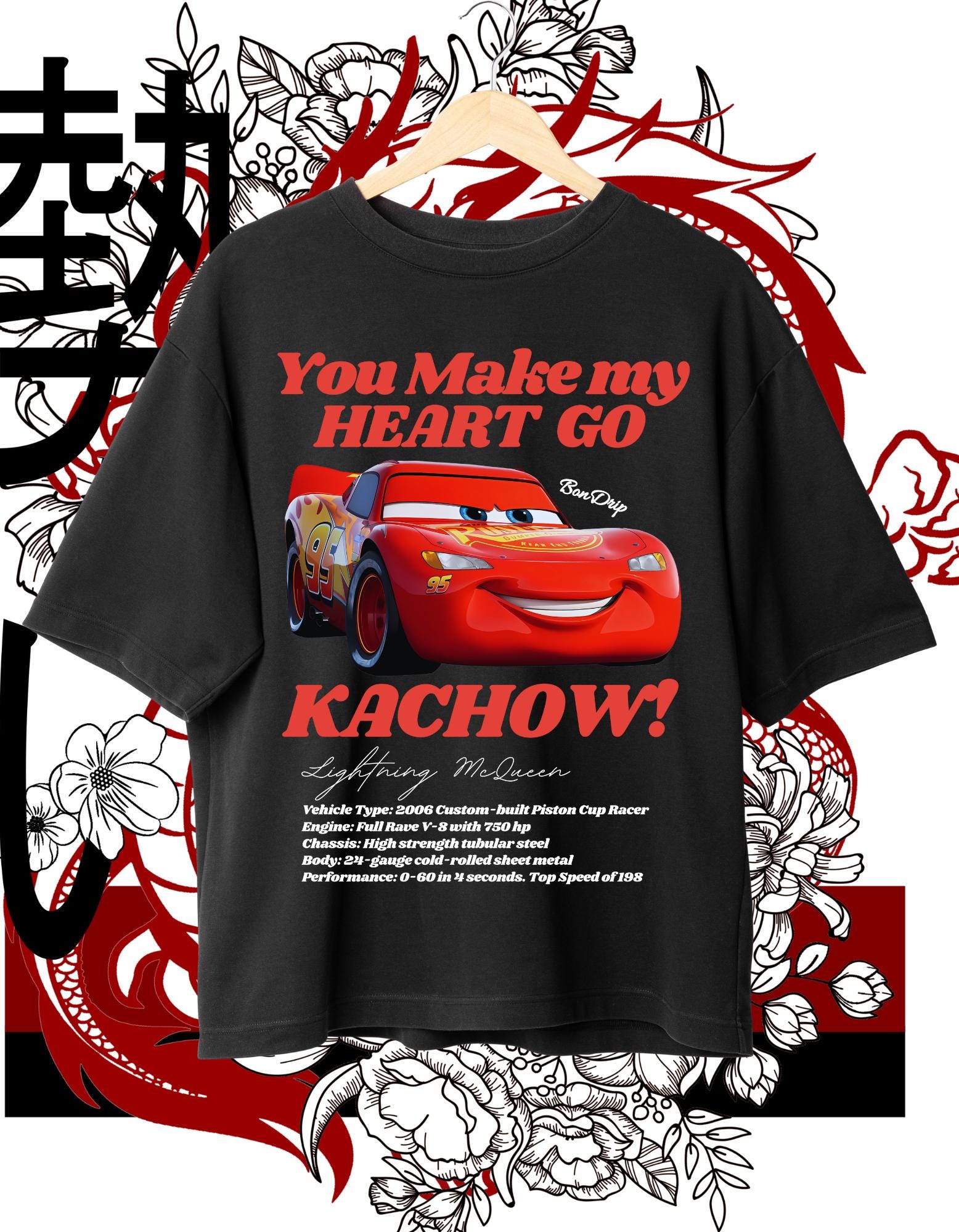 Pareja Rayo Mcqueen y Sally Png, Kachow L. Mcqueen, Regalo de aniversario de San Valentín ...