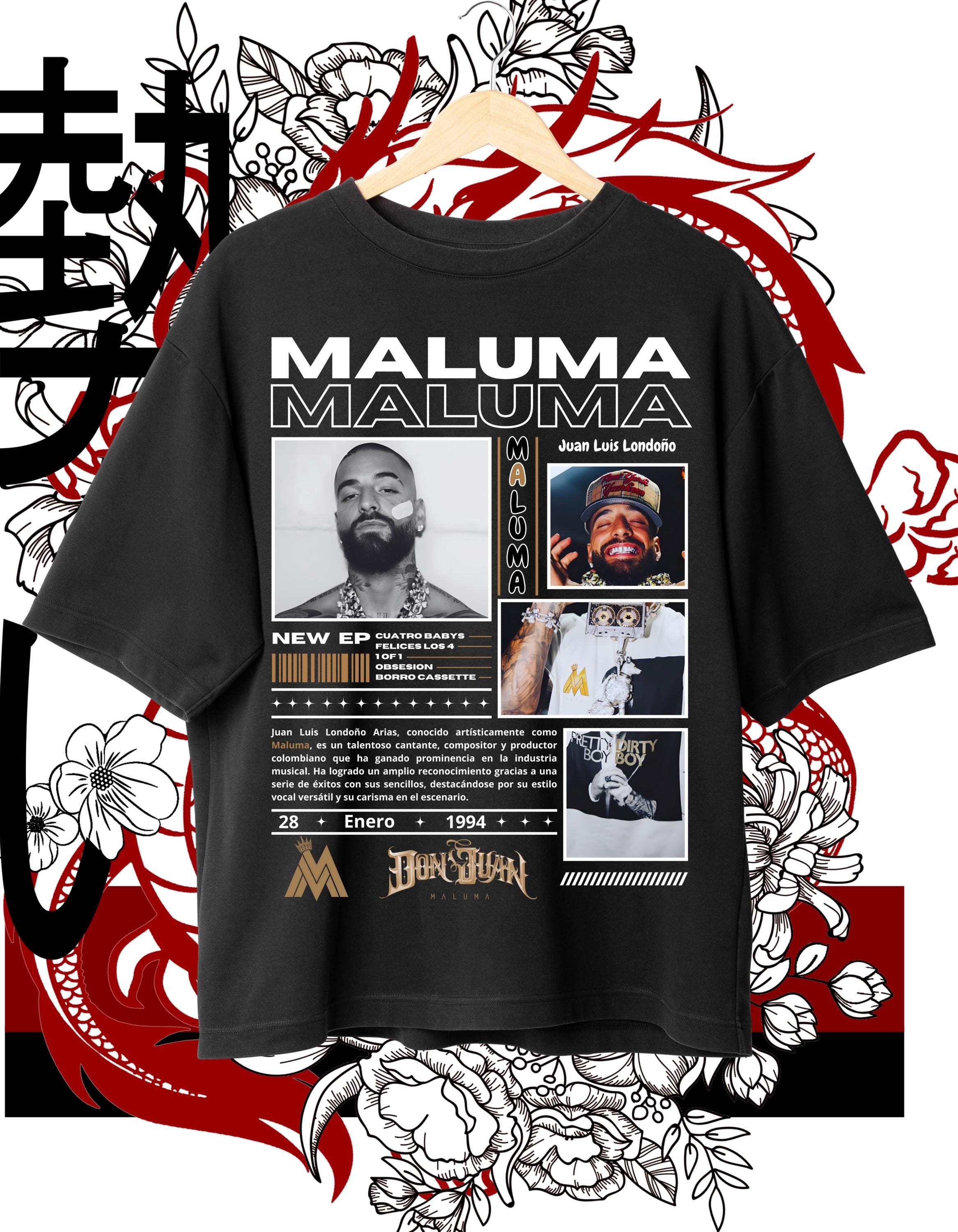 Maluma T-shirt Design, Instant Download and Ready to Print, Maluma PNG ...