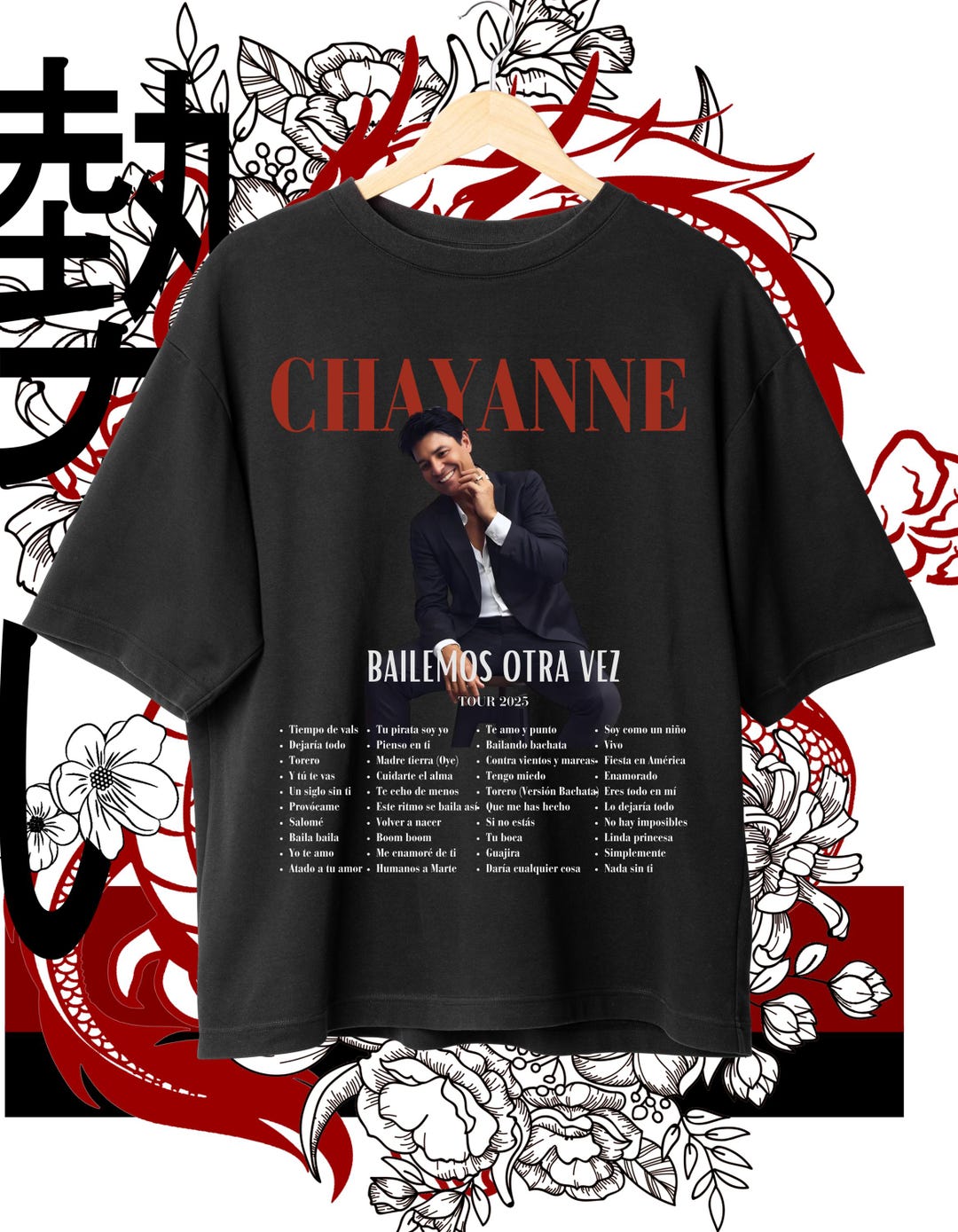 CHAYANNE 2025 T-shirt Design, T-shirt PNG, Bailamos Otra Vez, Chayanne ...