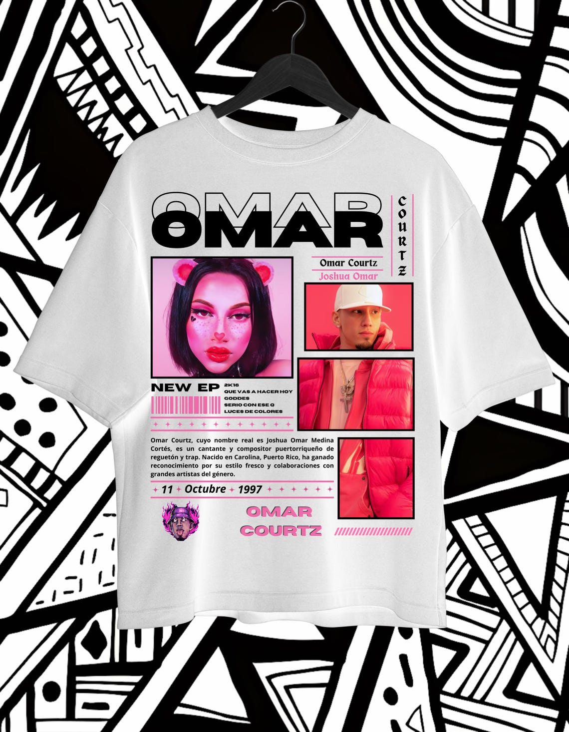 Omar Courtz T-shirt Design, Instant Download & Print Ready, Omar Courtz ...