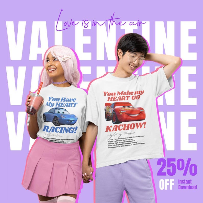 Pareja Rayo Mcqueen y Sally Png, Kachow L. Mcqueen, Regalo de ...