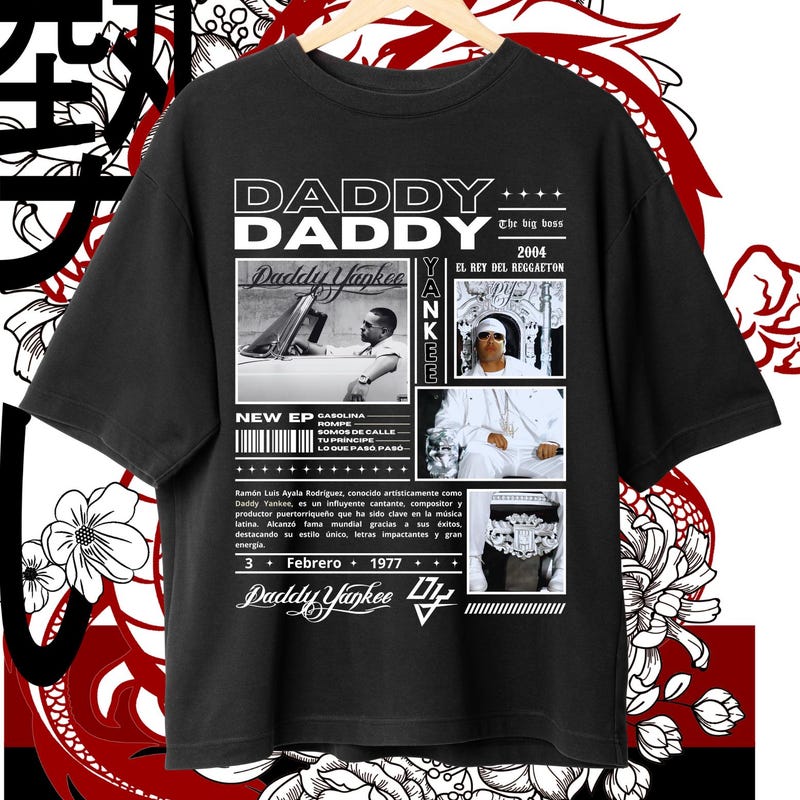 Camisa daddy yankee - Etsy México