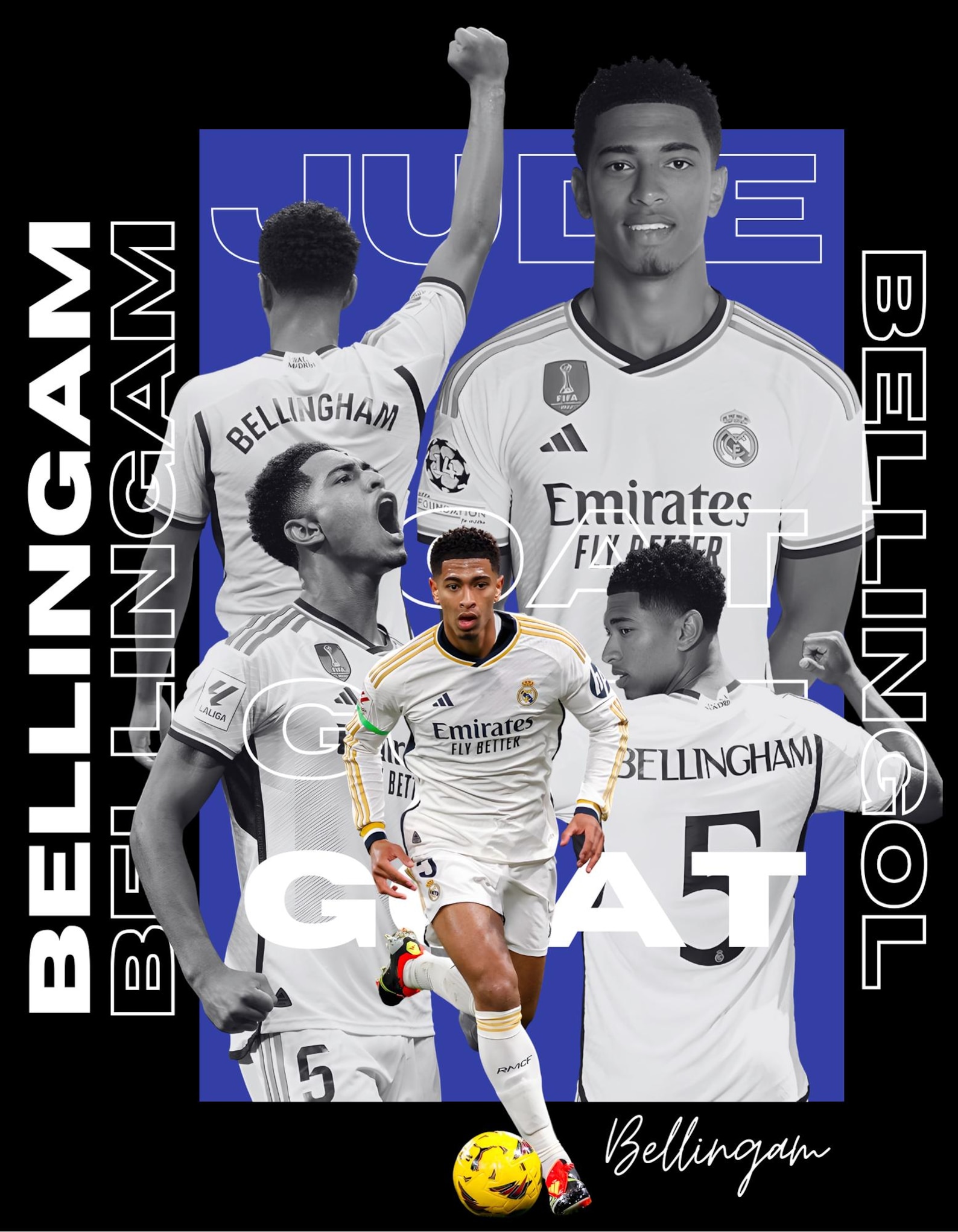 Bellingham T-shirt Design / Madrid PNG Design / PNG Poster / Instant ...